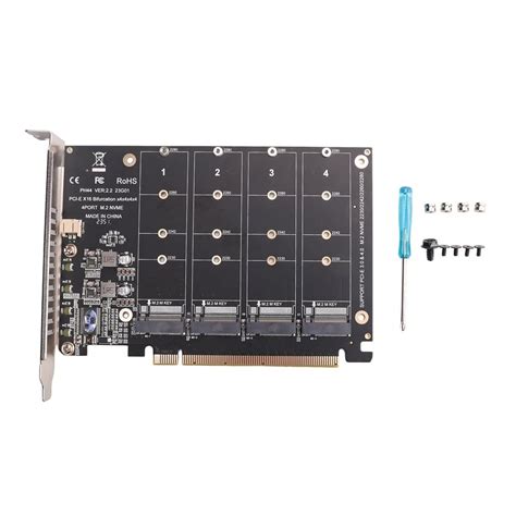 4 Disk NVME PCI E X16 Card Array Expansion Card Support M 2 NVME Protocol SSD M 2 PCI E