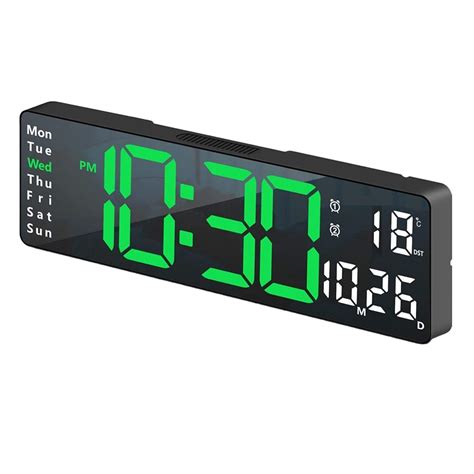 ᐉ Годинник настінний електронний Mids з термометром і календарем Ns 6629b • Краща ціна в Києві