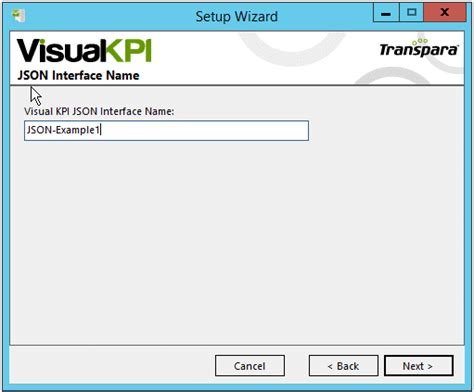 Install And Configure Json Interface • Transpara