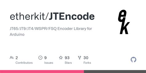 github etherkit jtencode jt65 jt9 jt4 wspr fsq encoder library for arduino