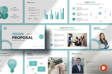 Шаблон презентации Powerpoint с бизнес предложением Presentation Templates Включая темно и