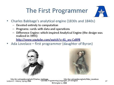 CSE 3302 Programming Languages History Of Programming Languages