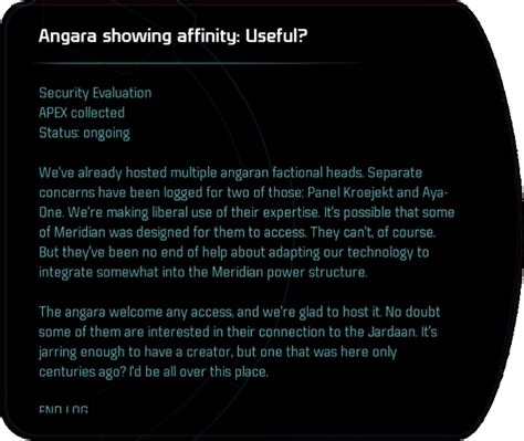 Angara Showing Affinity Useful Mass Effect Andromeda Wiki