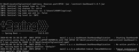 Sentinel启动报错unable To Access Jarfile Port8718error Unable To Access
