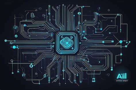 Premium Photo Artificial Intelligence Circuit Line Style Machine Learning Design Smart Network