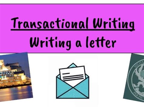 Writing A Letter Edexcel Transactional Writing Teaching Resources
