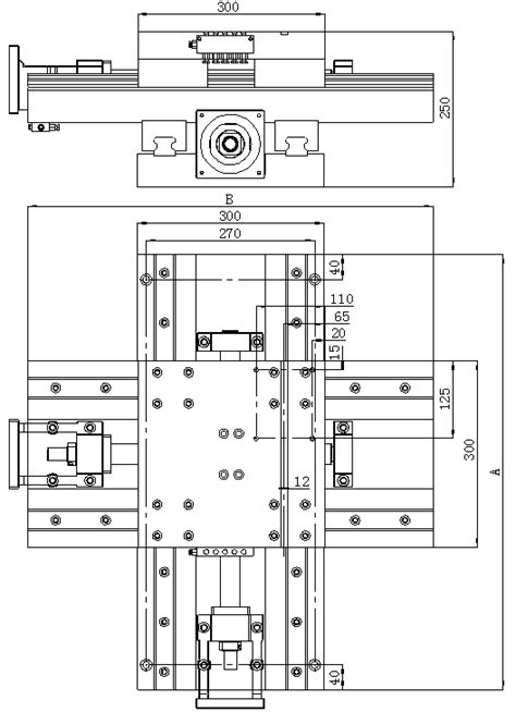 Cast Iron Precision Cnc Two Axis Xy Cross Slide With Stepper Servo
