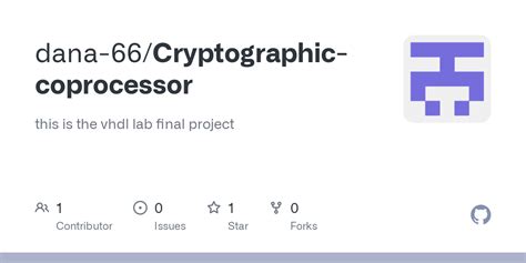 Github Dana 66cryptographic Coprocessor This Is The Vhdl Lab Final Project