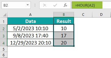 Hour Excel Function Formula Examples How To Use