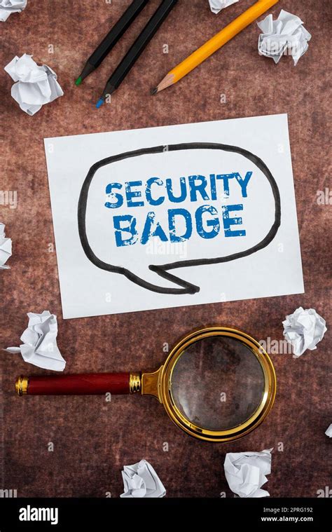 Handwriting Text Security Badgecredential Used To Gain Accessed On The
