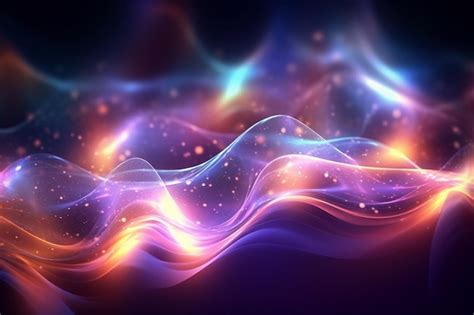 Premium AI Image AI Generative Abstract Lighting Background