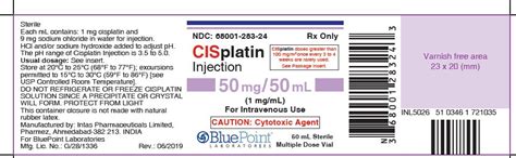 Cisplatin By BluePoint Laboratories Accord Healthcare Intas Pharmaceuticals Limited
