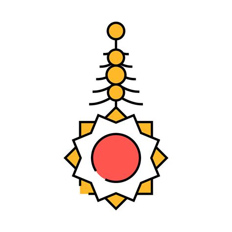 Bindi Forehead Decoration Icon Color Illustration 49827584 Vector Art
