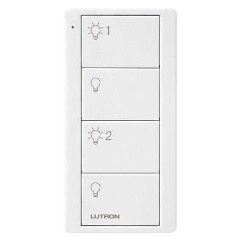 Lutron Pico Wireless White Remote Control 4 Button With 2 Group Control