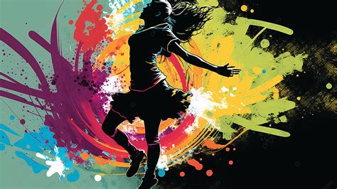 다채로운 그림 배경 춤 춤추는 사람들 색깔 배경 배경 일러스트 및 사진 무료 다운로드 Pngtree