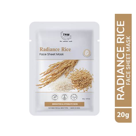 Pure Radiance Rice Face Sheet Mask Tnw The Natural Wash