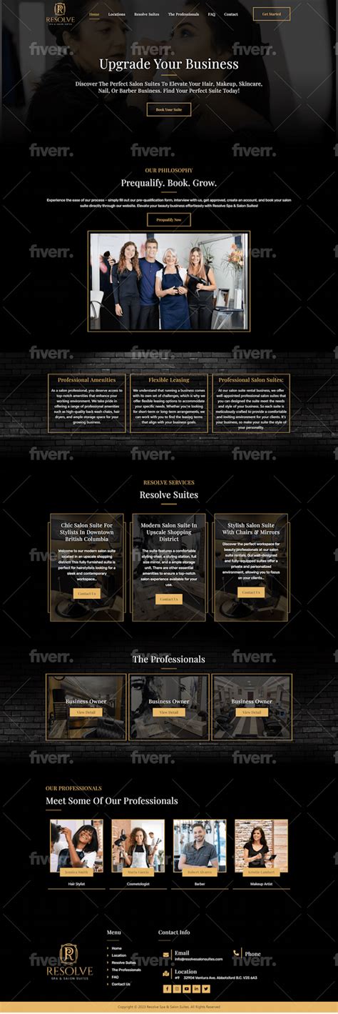 design redesign develop a business website with html css by