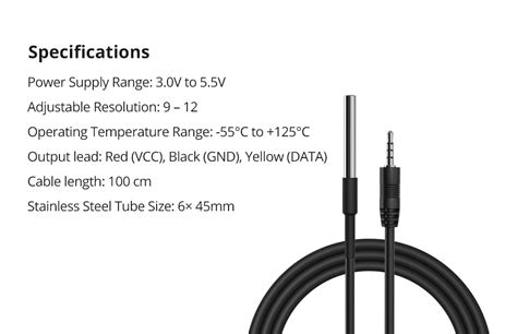 SONOFF DS B Waterproof Temp Sensor