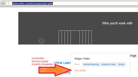 Tooltip Popup Disappears Too Fast For People Youll Work With Meta Stack Overflow