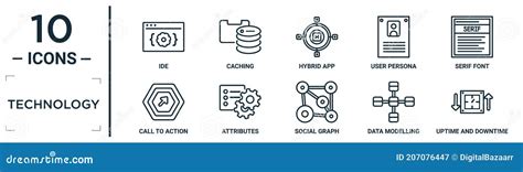 3d Modelling Linear Icons Set Rendering Sculpting Texturing Animation Modeling Rigging