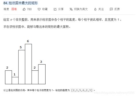 Leetcode 84 柱状图中最大的矩形 枚举单调栈优化枚举矩形端点 Csdn博客