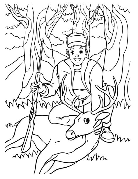 Elk Hunting Coloring Pages [2025]