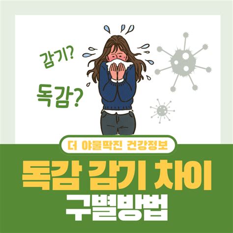 독감 감기 차이 구별법