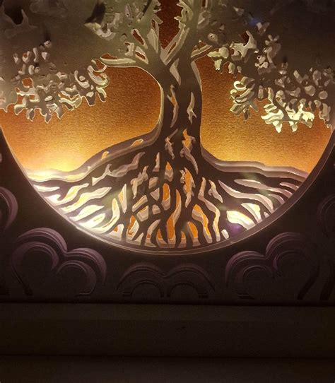 Tree Of Life Light Box Shadow Box SVG Etsy