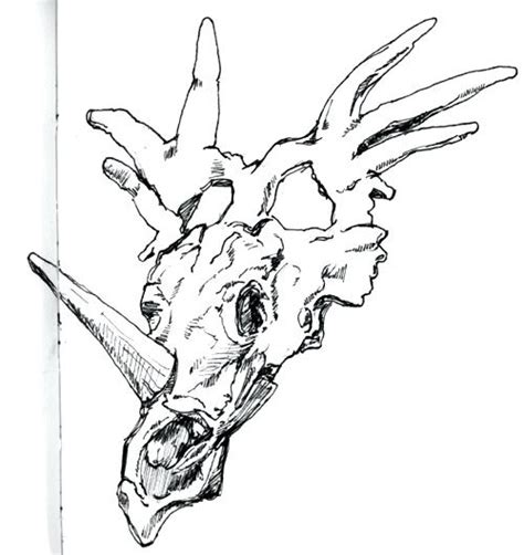 Dinosaur Fossil Drawing Free Download On ClipArtMag