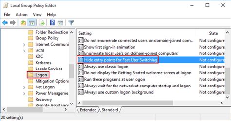 How To Enable Disable Fast User Switching Windows 10