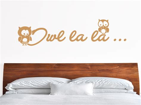 Wandtattoo Owl La La Eulen Wortspiel Wandtattoo De