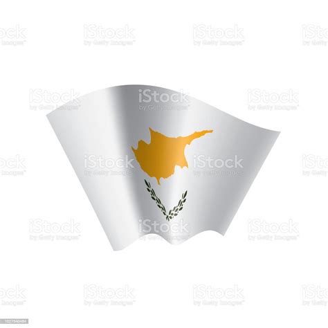 사이 프 러 스 플래그 흰색 배경 벡터 일러스트 레이 션 0명에 대한 스톡 벡터 아트 및 기타 이미지 0명 3차원 형태 개념 Istock