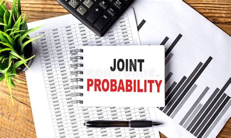 JOINT PROBABILITY Text On A Notebook With Chart And Calculator Stock Image Image Of Joint