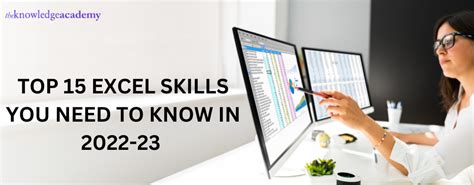 top 15 excel skills you need to know in 2022 23 beginner to advanced
