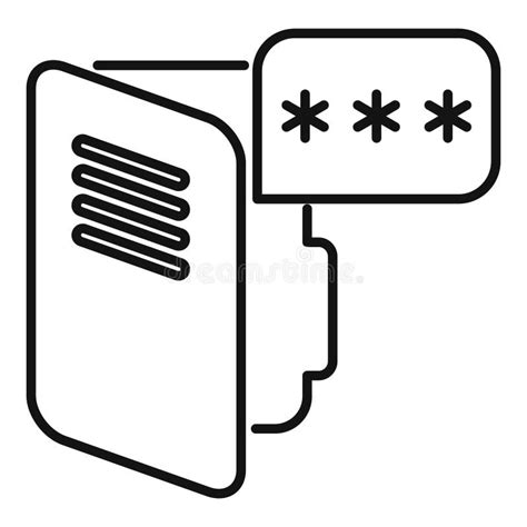 Privacy Folder Icon Vector Flat Stock Illustration Illustration Of