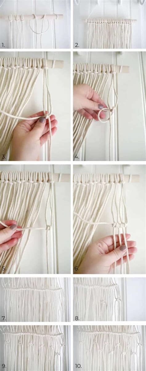 Macrame Table Runner DIY A Beautiful Mess
