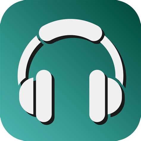 Headphone Vector Glyph Gradient Background Icon For Personal And