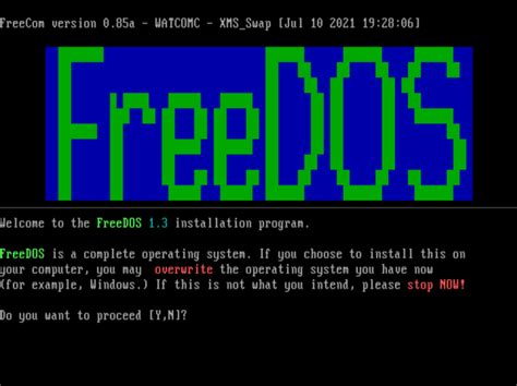 Freedos 1 4 Brings New Fixes And Features To Modern And Vintage Dos Based Pcs Ars Technica