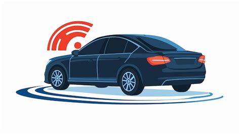 Car Accident Alert System Detection Technology In Action Premium Ai Generated Vector