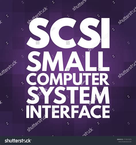 Scsi Small Computer System Interface Set Stock Vector Royalty Free 1717671679 Shutterstock