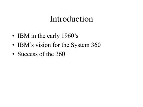 Ppt Critical Elements Of The Ibm System 360 Powerpoint Presentation