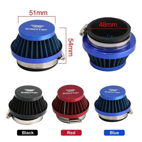 Alcons 48mm 오토바이 에어 필터 클리너 델로토 Sha 기화기 50cc 70cc 90cc 110cc Atv 더트 피트 모페드 55mm 60mm 티몬