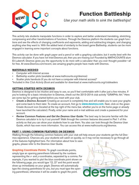 function battleship lesson and handouts pdf