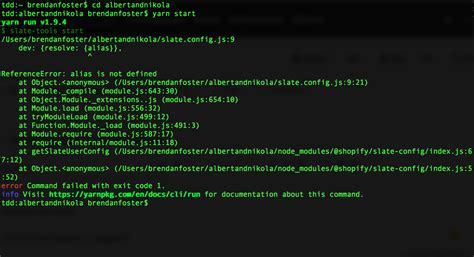 Yarn Start Referenceerror Alias Is Not Defined · Issue 764