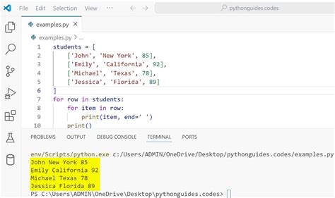 How To Iterate Through A 2d Array In Python