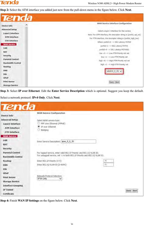 Tenda Technology Dh301 Wireless N300 Adsl2 High Power Modem Router User Manual