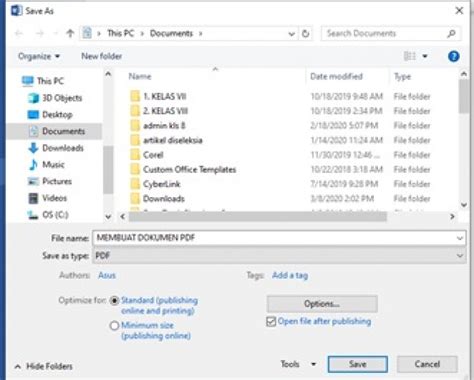 merubah dokumen office word excel dan powerpoint menjadi pdf