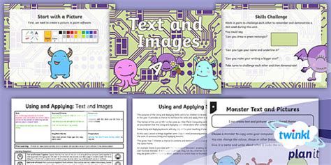 Computing Using And Applying Text And Images Year 1 Lesson Pack 6