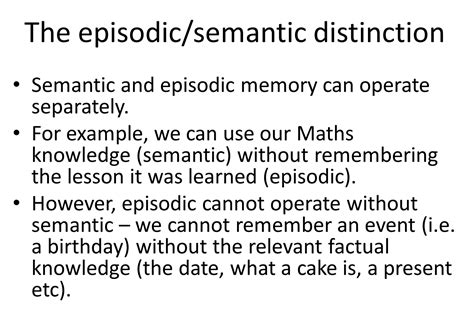 Home Learning Episodic And Semantic Memory