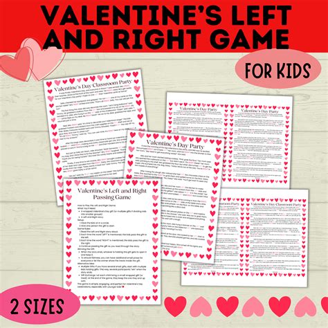 Left And Right Game Valentines Day Games T Passing Game Game Paper Scissors Craft Blog